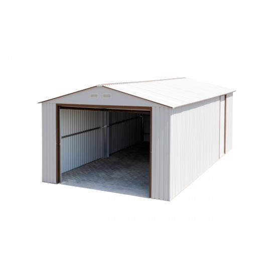 DuraMax 12x32 Imperial Steel Storage Garage Kit - White (55231) - Sheds ...